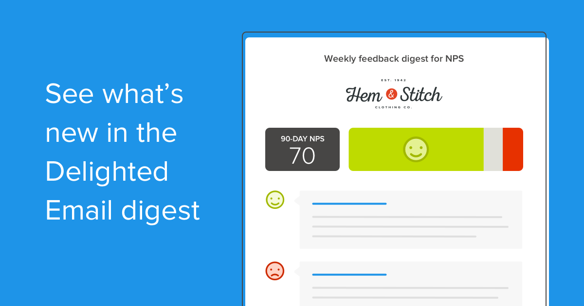Updates to the Delighted Email digest are here