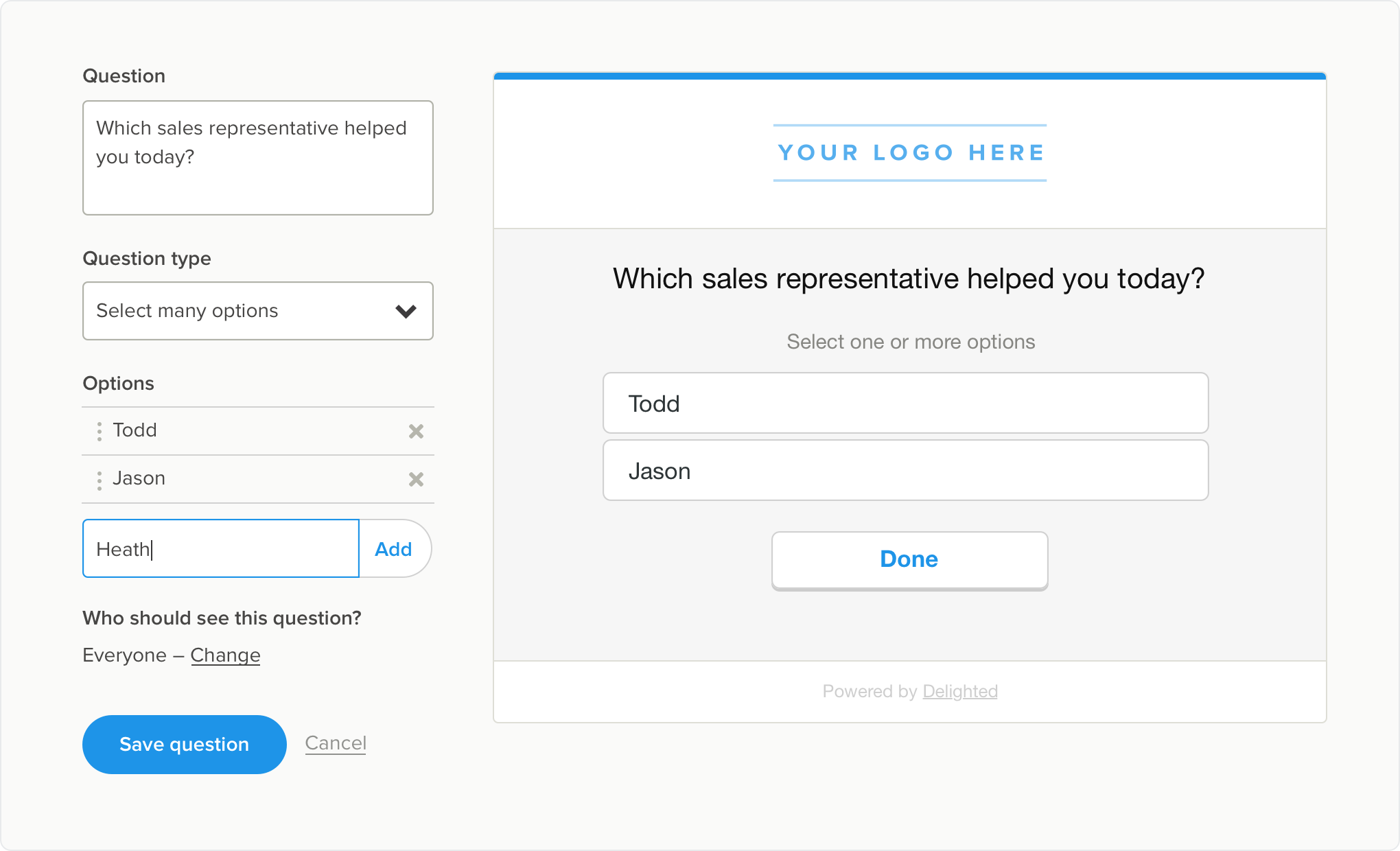 Create 5-star surveys
