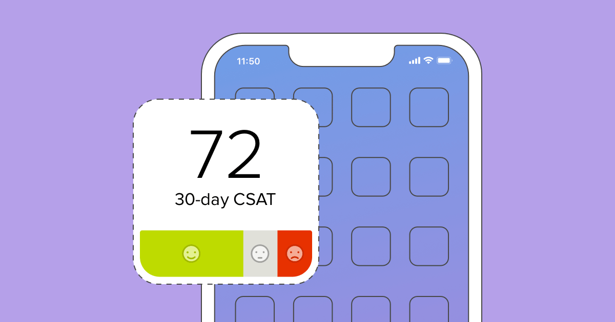 Just in: iOS Widgets now supported on the Delighted App