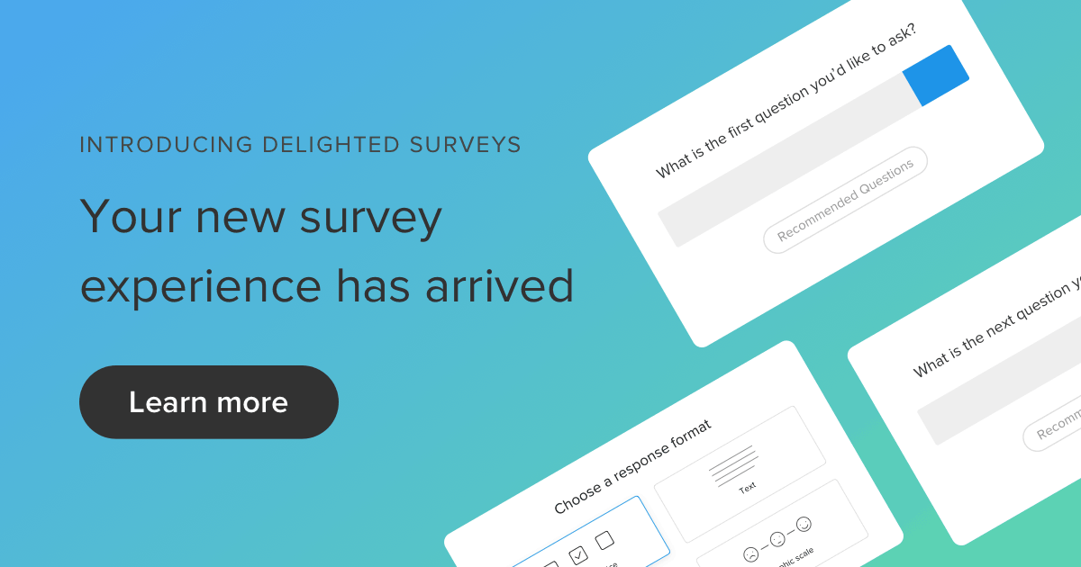 Introducing Delighted Surveys: A game-changing survey solution